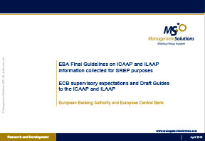 EBA Final Guidelines and ECB Draft Guides to the ICAAP and ILAAP ...