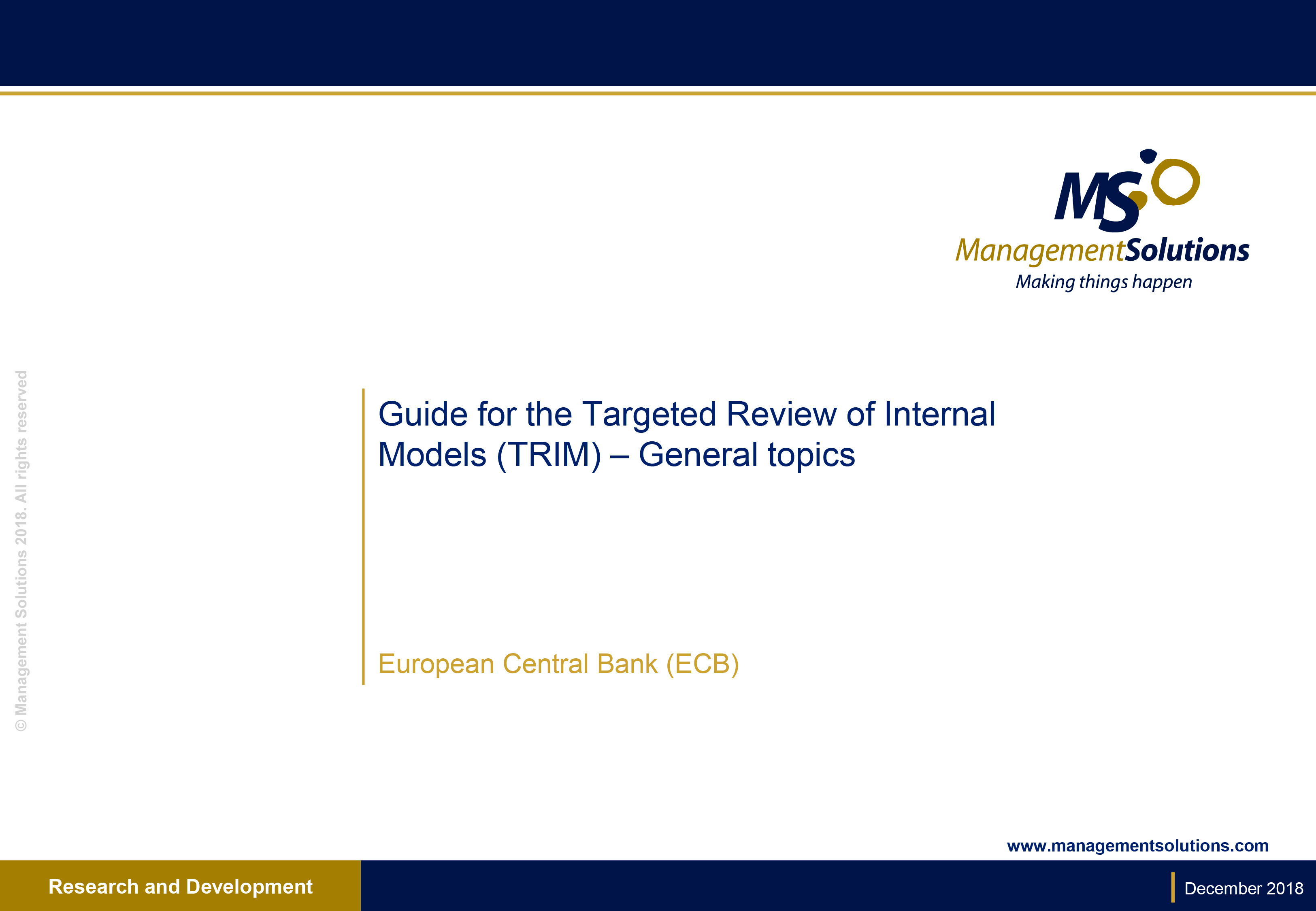 Guide to the Targeted Review of Internal Models (TRIM) – General ...