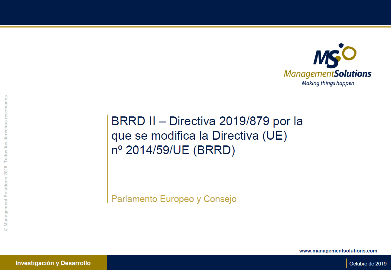BRRD II – Directive 2019/879 amending Directive 2014/59 (BRRD ...