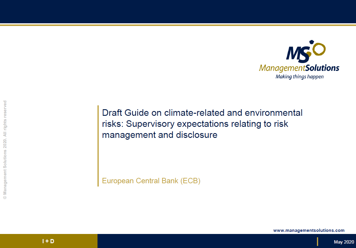Guide on climate-related and environmental risks (ECB) | Management ...